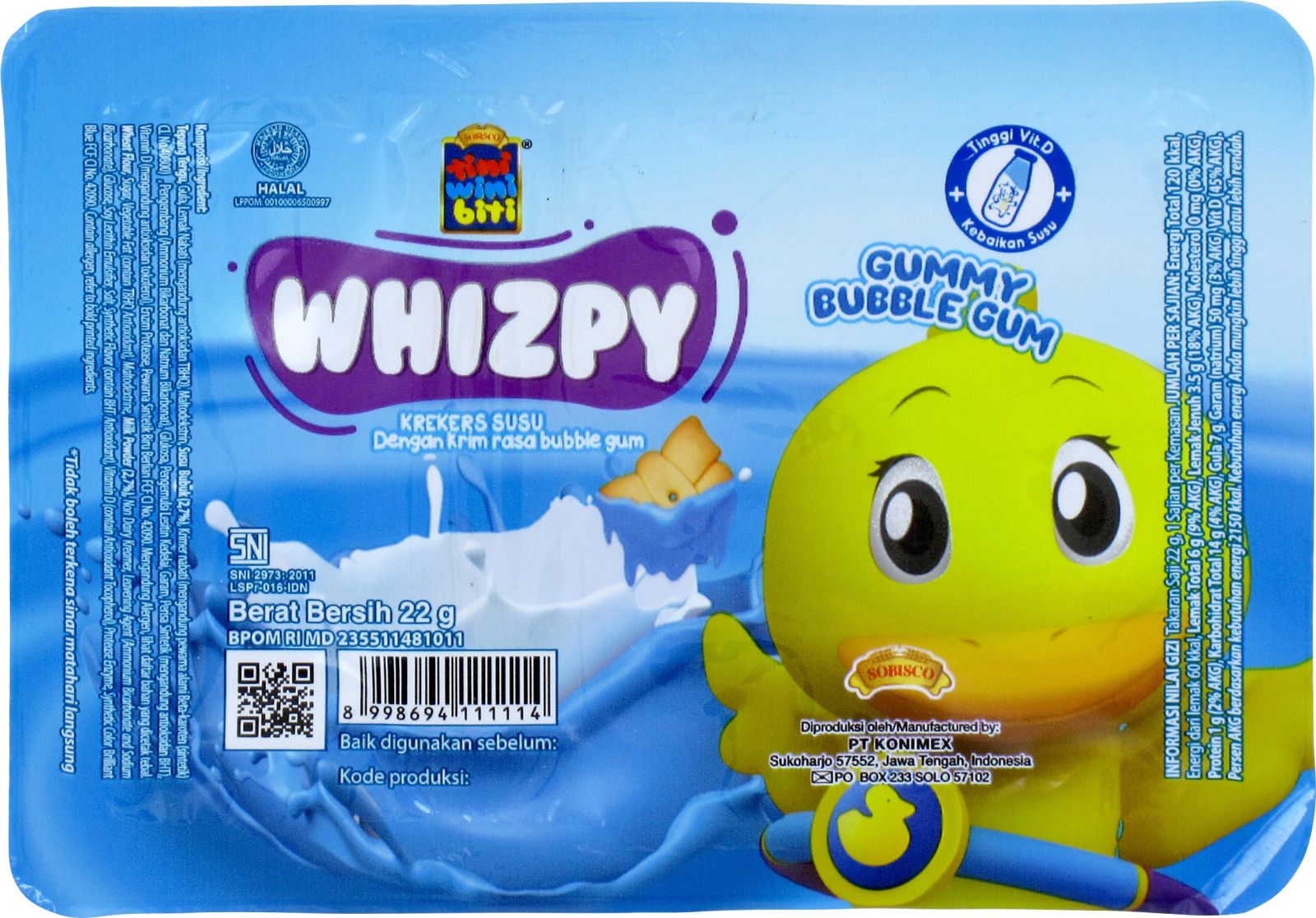 THỰC PHẨM BỔ SUNG ENZYME - WHIZPY BUBBLE GUM